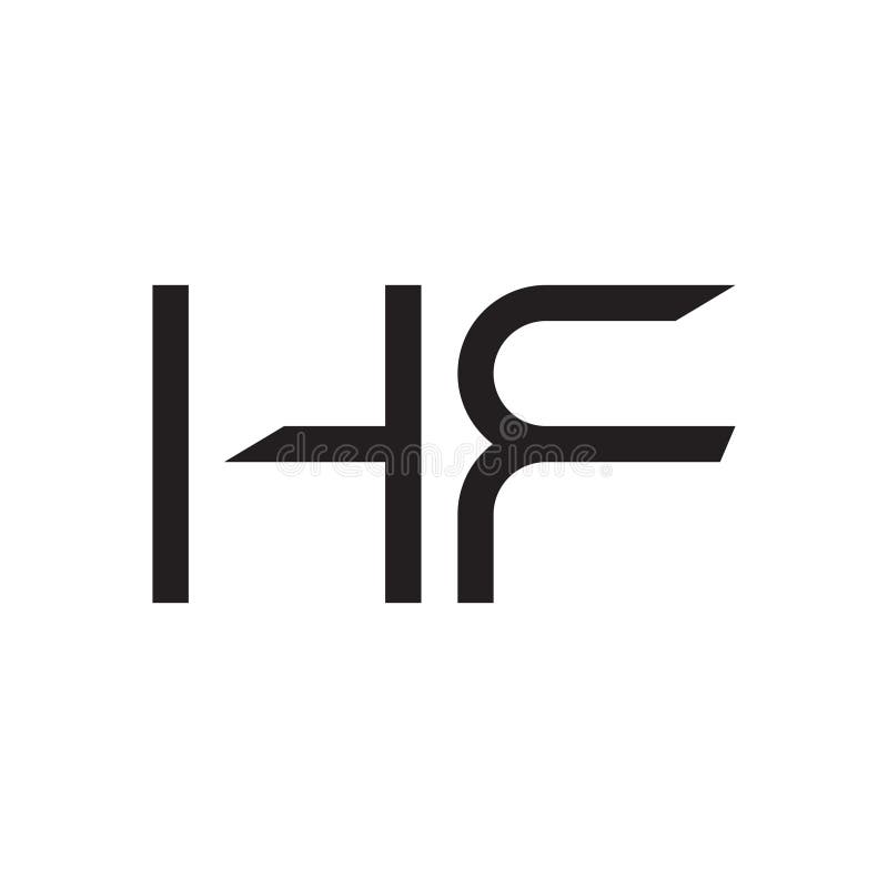 Hf Initial Letter Vector Logo Icon Stock Vector - Illustration of ...