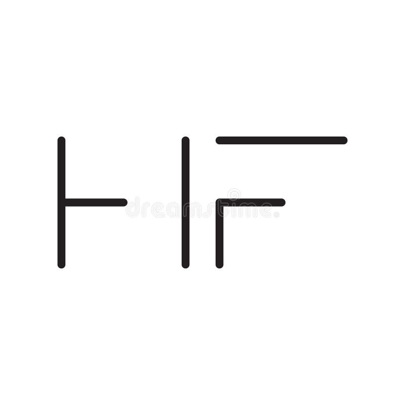 Hf Initial Letter Vector Logo Icon Stock Vector - Illustration of ...