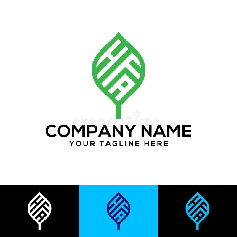 HFA Letter Logo Design. HFA Logo Design Stock Vector - Illustration of ...