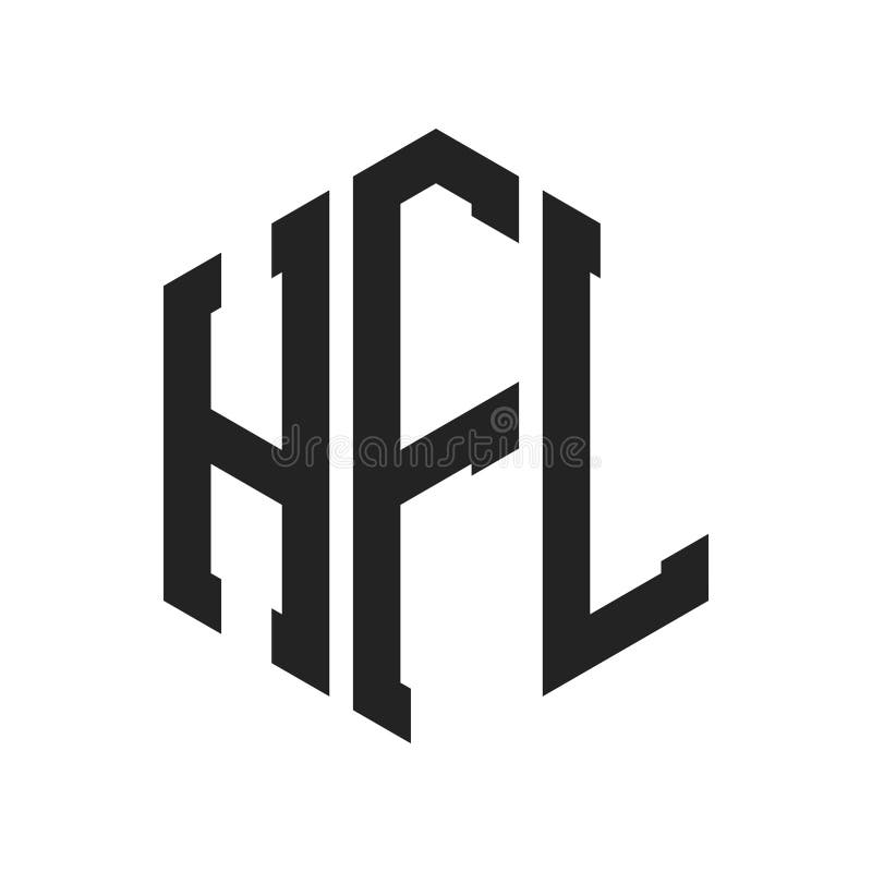 HFL Logo Design. Initial Letter HFL Monogram Logo Using Hexagon Shape ...