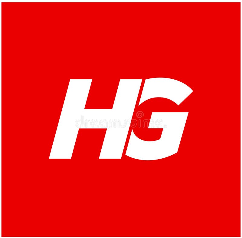 HG Brand Name Initial Letters Monogram. HG Symbol Stock Vector ...