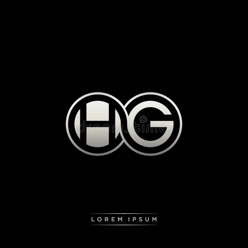 HG Initial Letter Linked Circle Capital Monogram Logo Modern Template ...