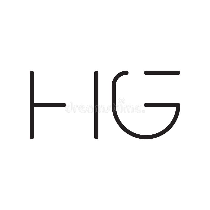 Hg Initial Letter Vector Logo Icon Stock Vector - Illustration of ...