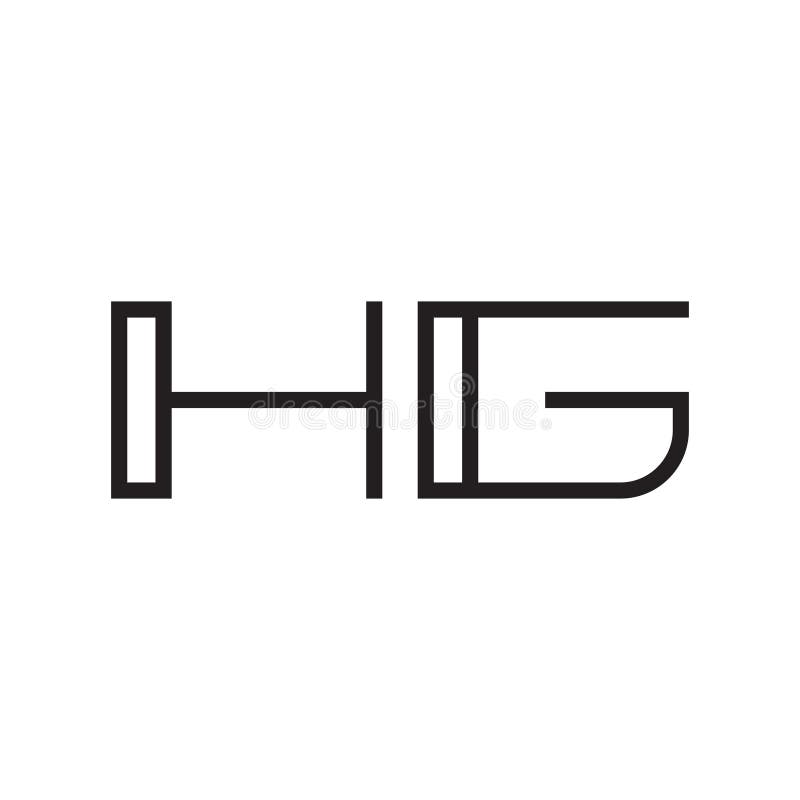 Hg Initial Letter Vector Logo Icon Stock Vector - Illustration of ...
