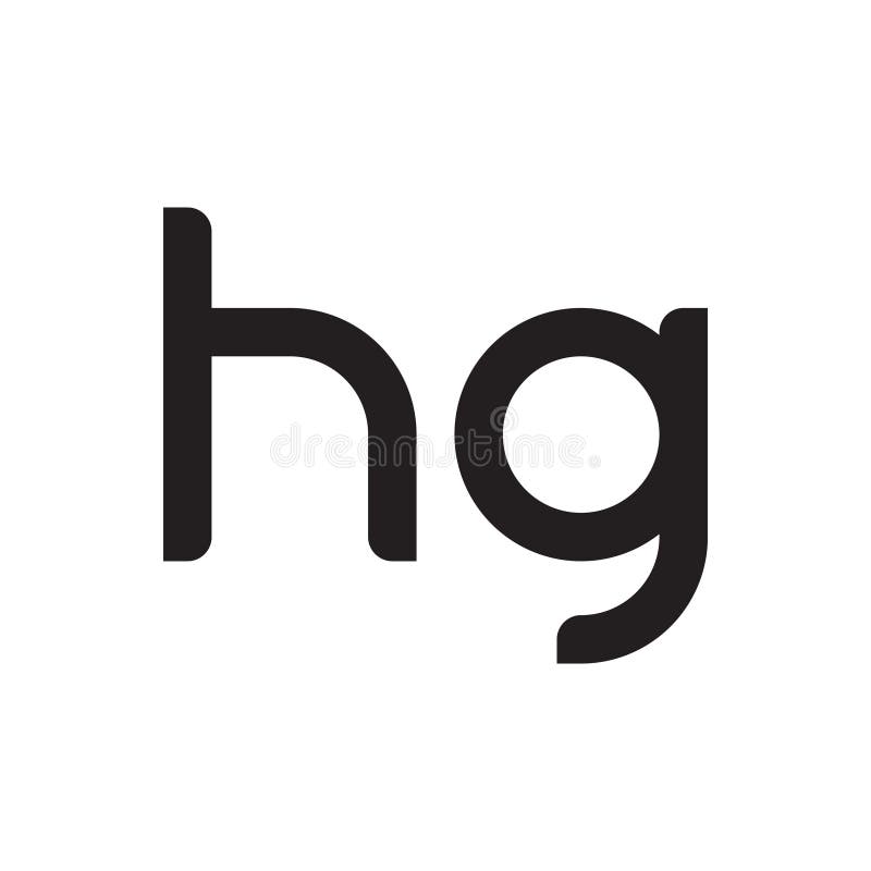 Hg Initial Letter Vector Logo Icon Stock Vector - Illustration of ...