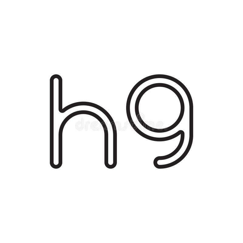 Hg Initial Letter Vector Logo Icon Stock Vector - Illustration of ...