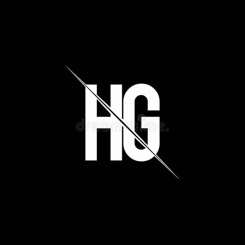 HG Logo Monogram with Slash Style Design Template Stock Vector ... HG Logo Monogram with Slash Style Design Template Stock Vector ...