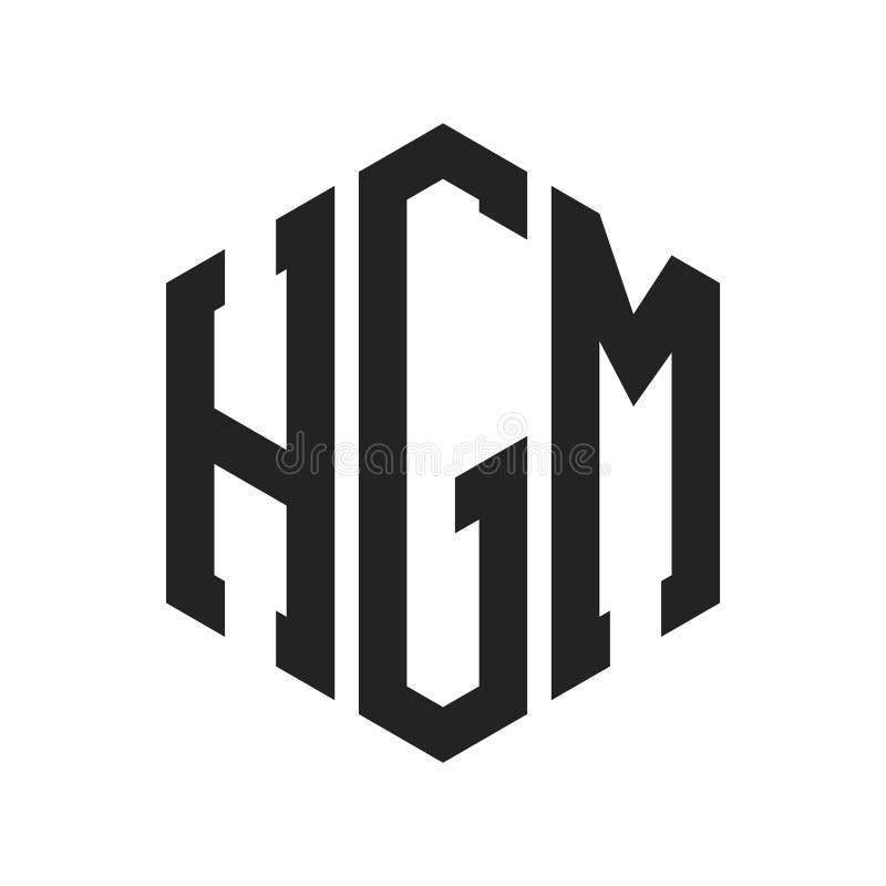 HGM Logo Design. Initial Letter HGM Monogram Logo Using Hexagon Shape ...