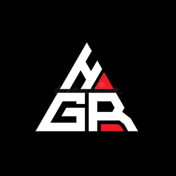 HGR Triangle Letter Logo Design with Triangle Shape. HGR Triangle Logo ...