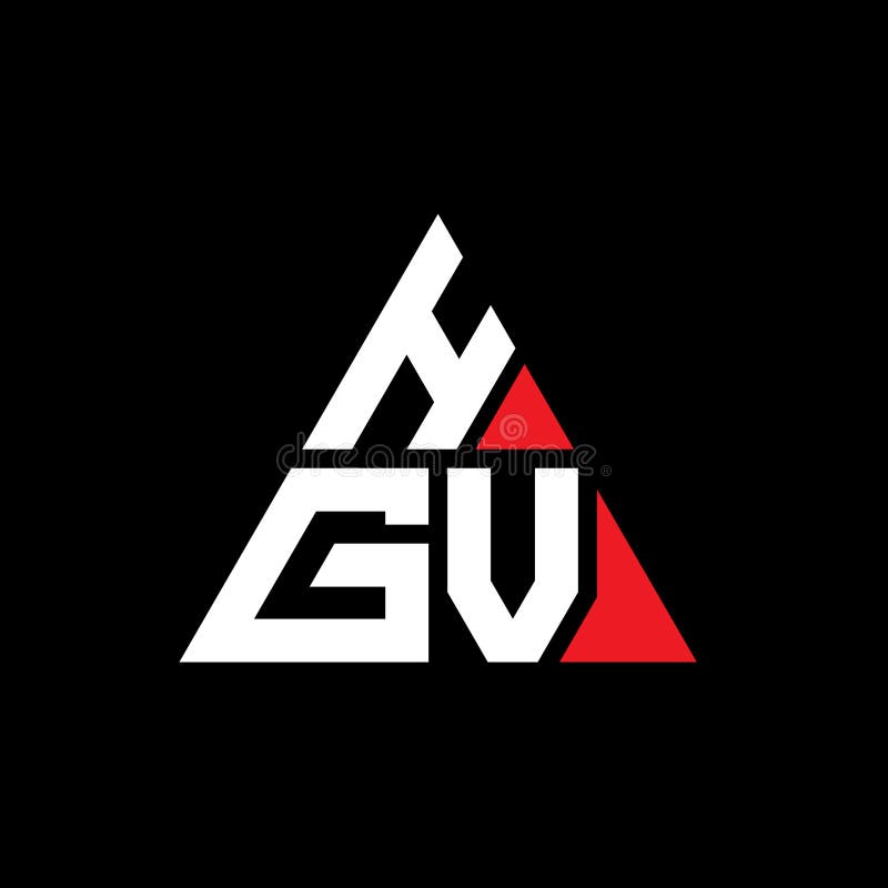 HGV Triangle Letter Logo Design with Triangle Shape. HGV Triangle Logo ...