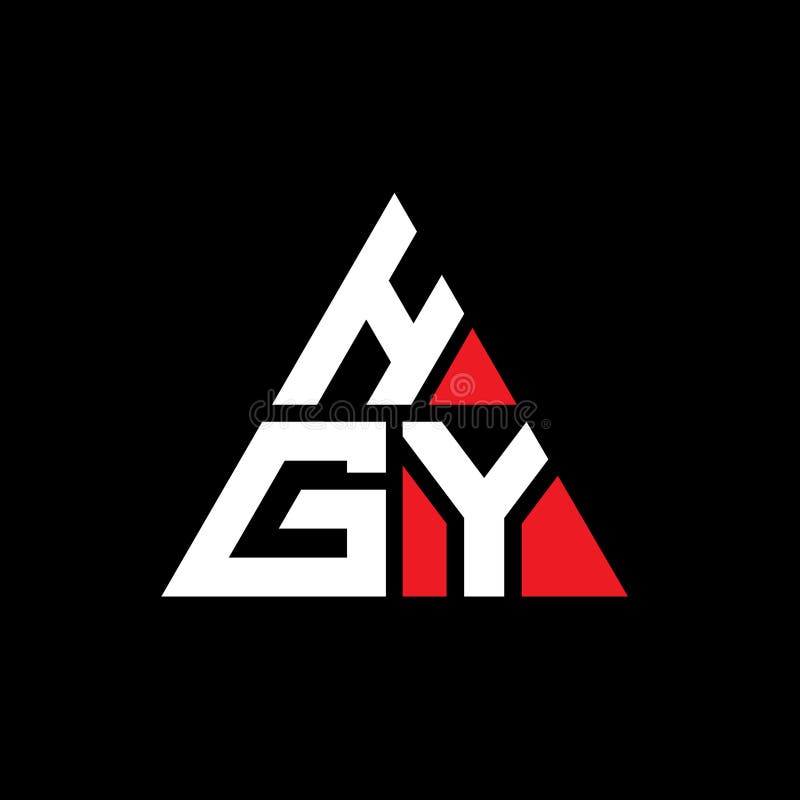 HGY Triangle Letter Logo Design with Triangle Shape. HGY Triangle Logo ...
