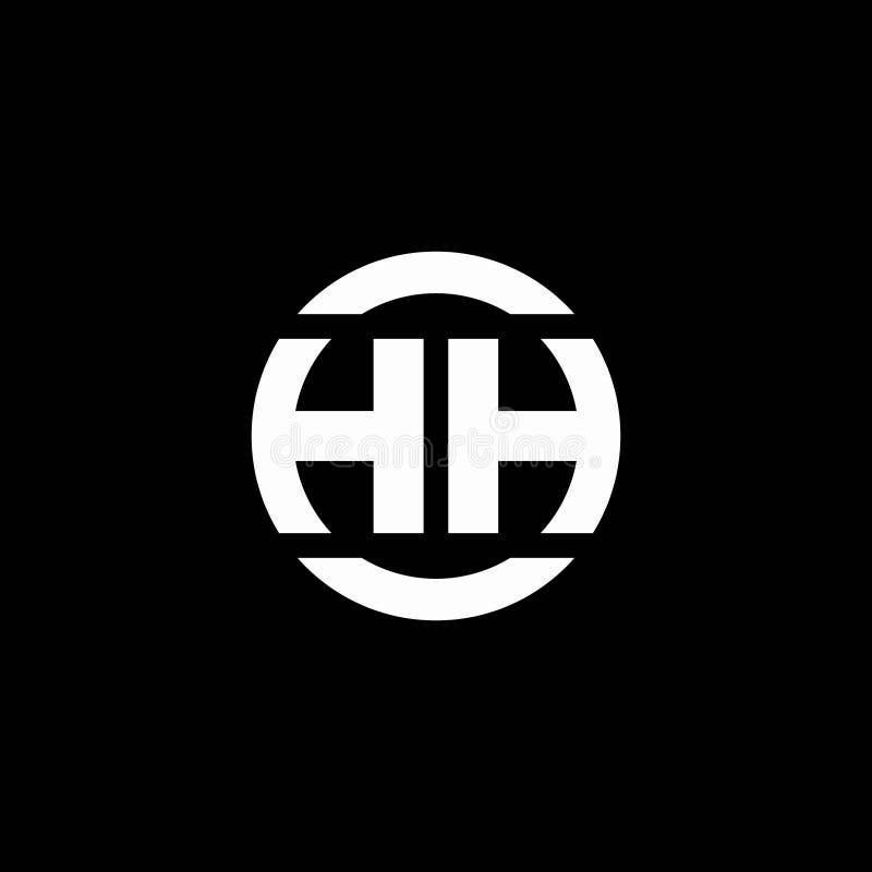 HH Logo Monogram Isolated on Circle Element Design Template Stock ...