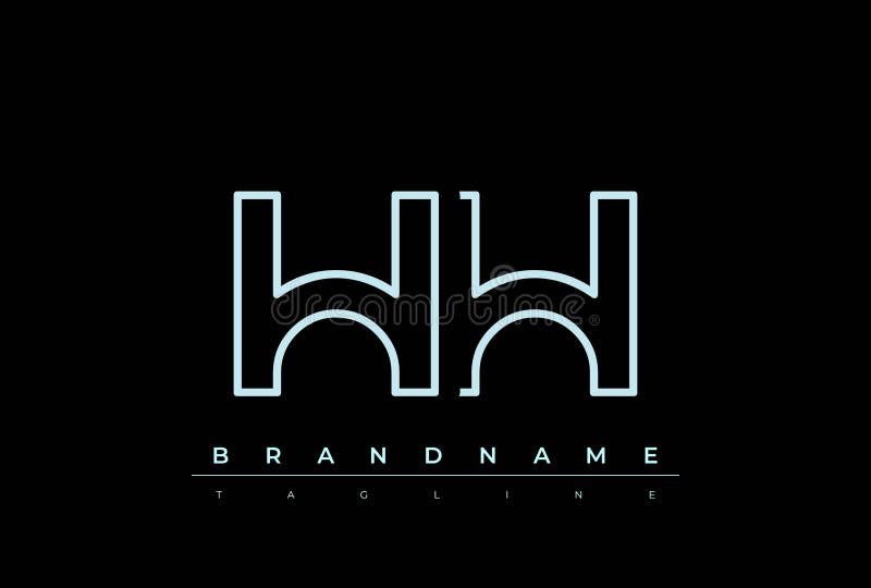 HH Technology Letter Logo Template Stock Vector - Illustration of ...