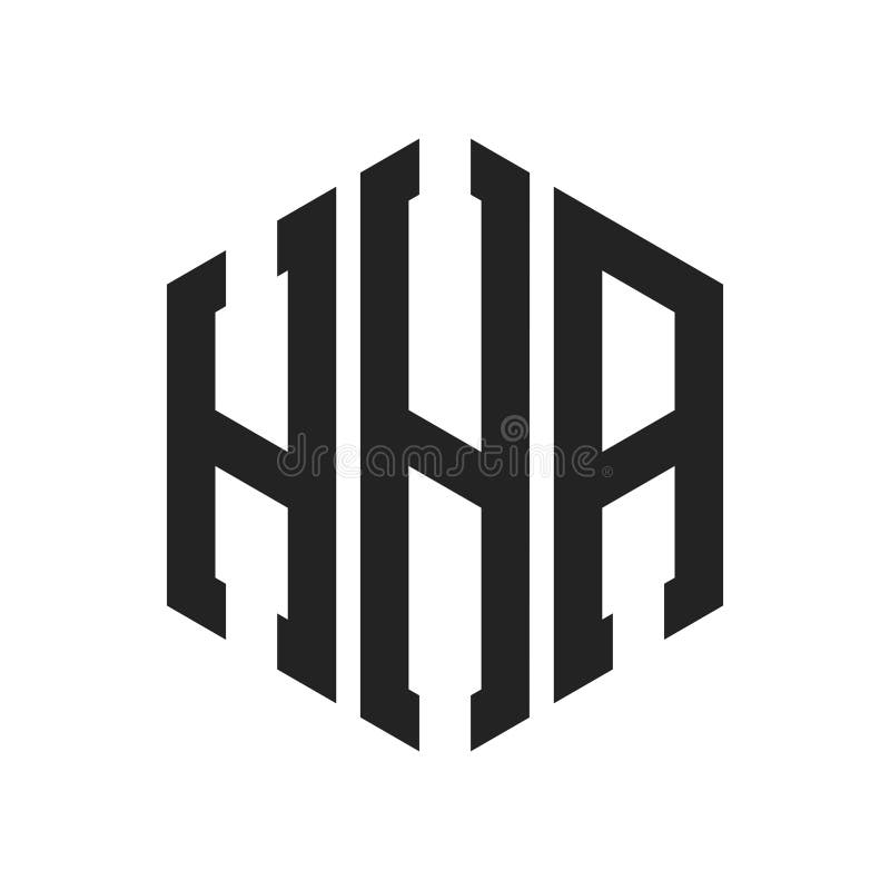 HHA Logo Design. Initial Letter HHA Monogram Logo Using Hexagon Shape ...