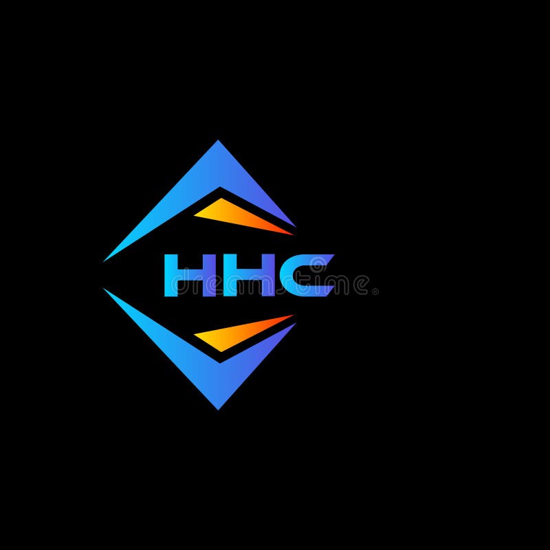 HHC Abstract Technology Logo Design on Black Background. HHC Creative ...
