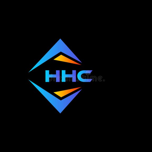 HHC Abstract Technology Logo Design on Black Background. HHC Creative ...