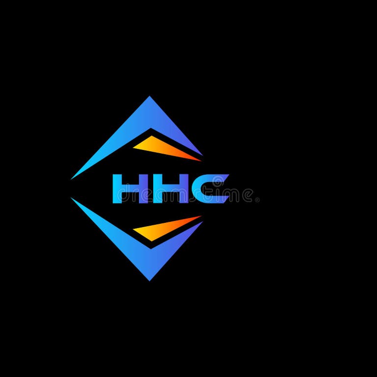 HHC Abstract Technology Logo Design on Black Background. HHC Creative ...