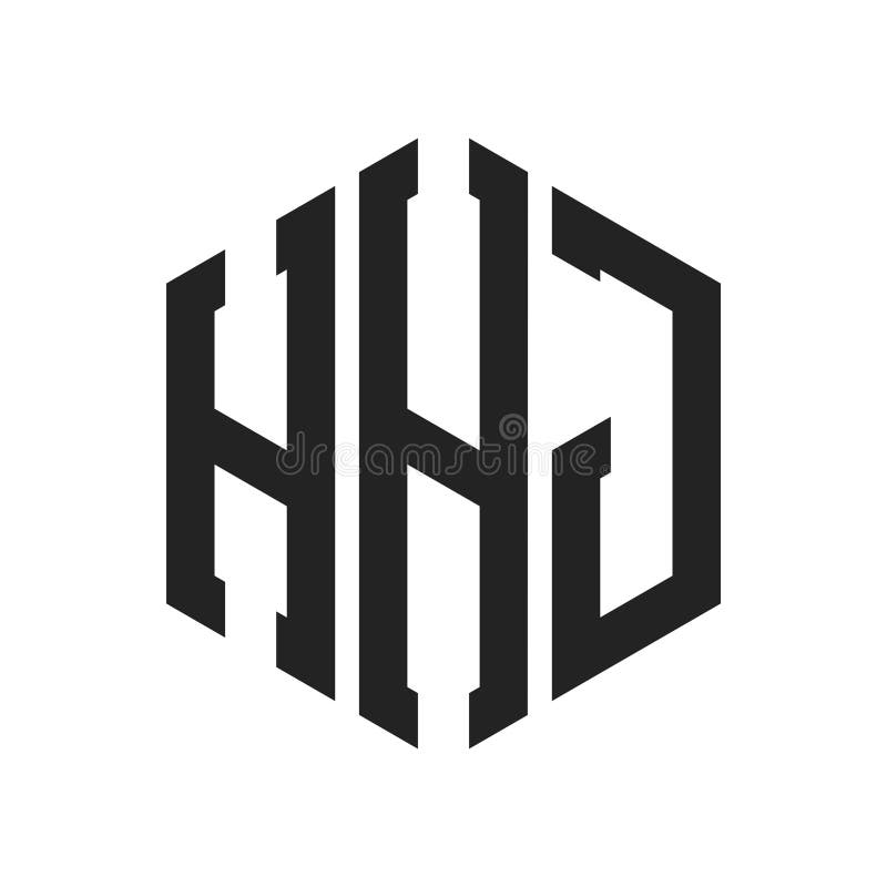 HHJ Logo Design. Initial Letter HHJ Monogram Logo Using Hexagon Shape ...