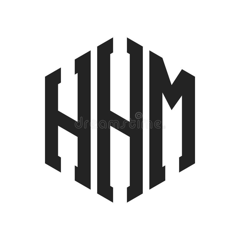 HHM Logo Design. Initial Letter HHM Monogram Logo Using Hexagon Shape ...
