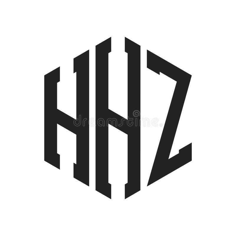 HHZ Logo Design. Initial Letter HHZ Monogram Logo Using Hexagon Shape ...