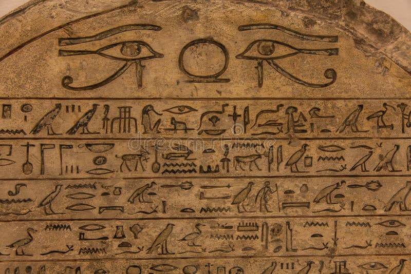 Hiéroglyphe photo stock. Image du hiéroglyphique, hiéroglyphes - 43920072