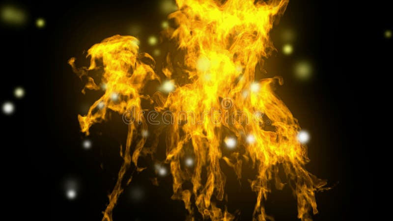 Hi Detailed Alpha Mated Fire Stock Footage - Video of blaze, glimmer ...