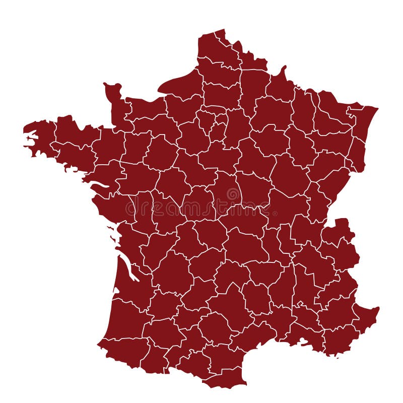 Vector Map of the Region Ile-de-France, France Stock Vector ...