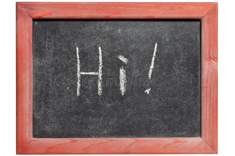 Hi exclamation stock image. Image of hello, concept, frame - 39683307