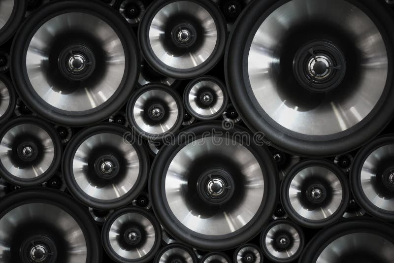 Hi Fi Audio Stereo System Sound Speakers Background Stock Image - Image ...