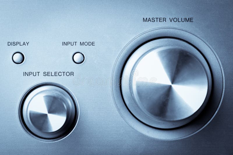 Hifi Knobs stock photo. Image of electrical, dial, black - 9255218