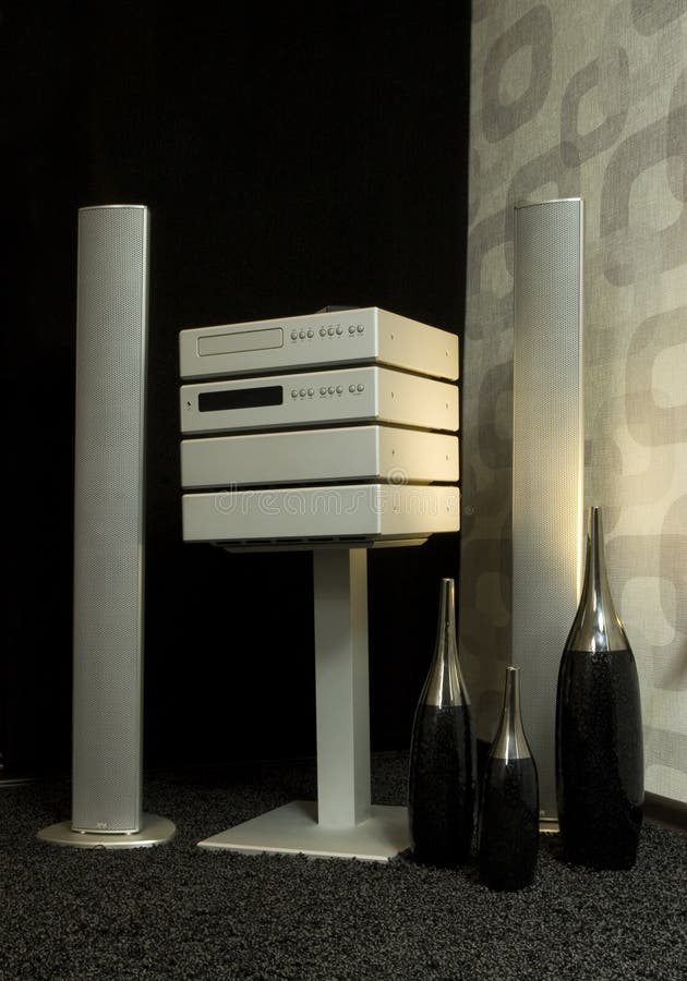 Hi-fi music system stock image. Image of electrical, equipment - 7468161