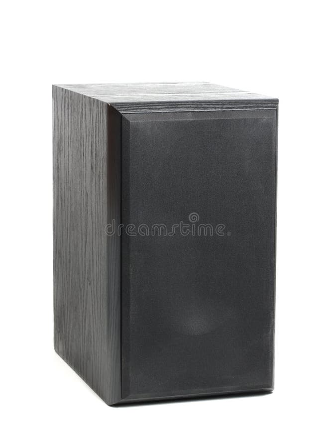 Hi-fi Speaker Isolated on White Stock Photo - Image of amplifier, hifi ...