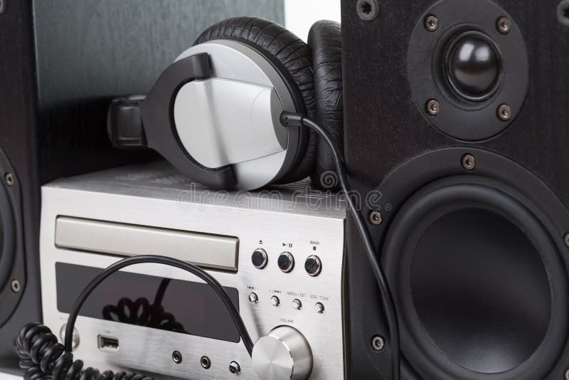 Hi-Fi stereo system stock photo. Image of volume, object - 60235758