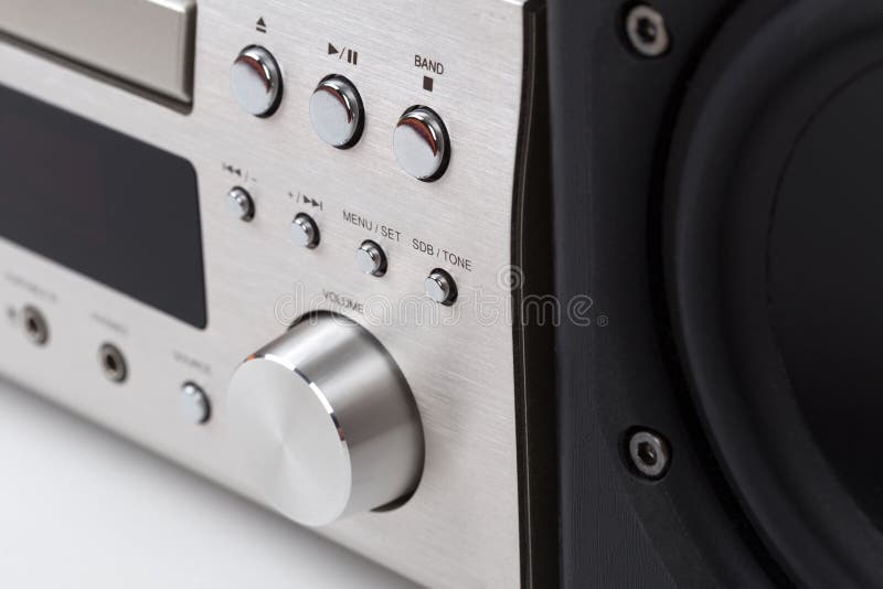 Hi-Fi stereo system stock photo. Image of player, speakers - 60236586
