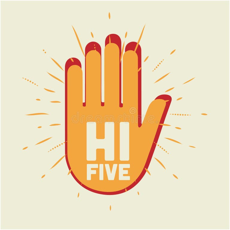 Hi Five Stock Illustrations – 1,049 Hi Five Stock Illustrations ...