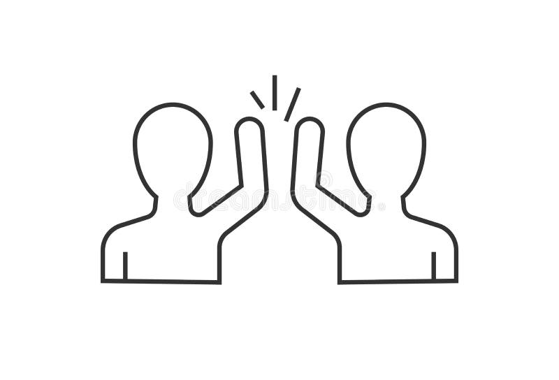 Hi Five Icon Stock Illustrations – 366 Hi Five Icon Stock Illustrations ...