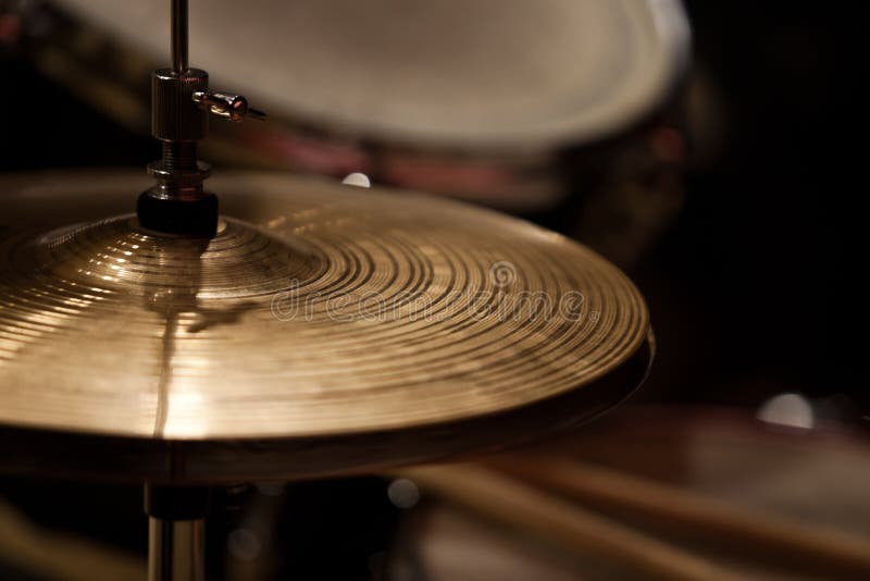Hi-hat closeup stock photo. Image of orchestra, backgrounds - 98456500