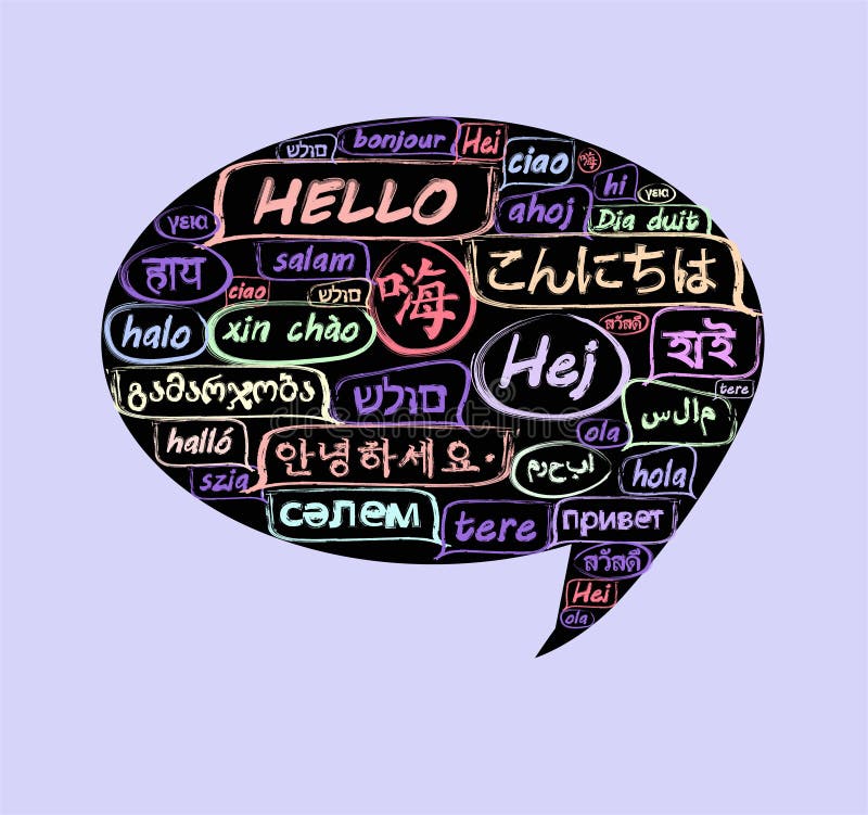 Hello Many Languages Stock Illustrations – 97 Hello Many Languages ...