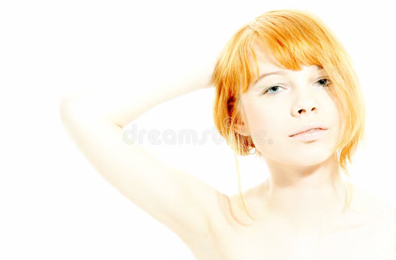 Hi-key redhead #2 stock photo. Image of healthcare, health - 41897440