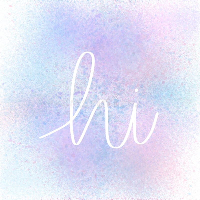 Calligraphy Hi Stock Illustrations – 1,212 Calligraphy Hi Stock ...