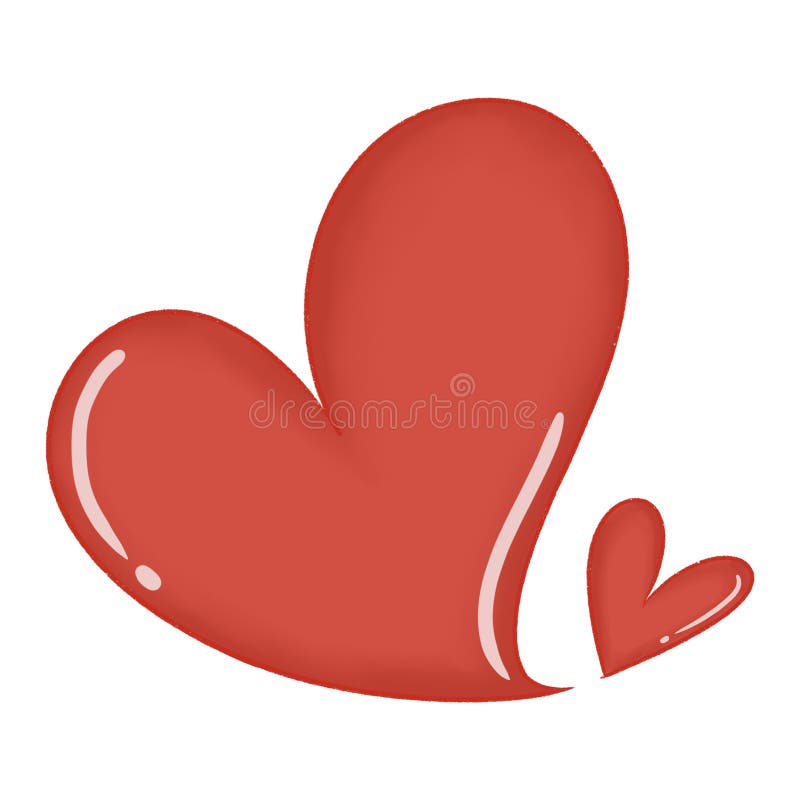 Love Line with Red and Pink Gradation Colour Stock Illustration ...