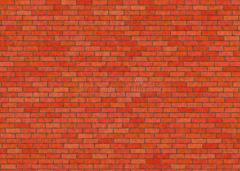 Hi-res Red Small Brick Wall Pattern Stock Illustration - Illustration ...