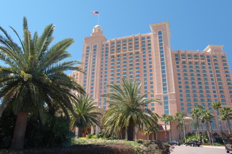 Hi-Rise Hotel stock image. Image of tower, flag, rise, grass - 624365