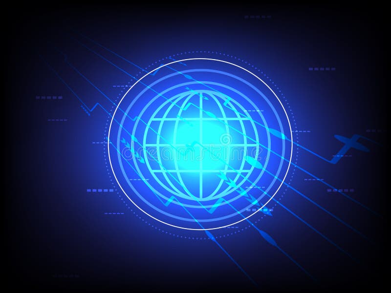 Abstract Cyber Future Technology Concept Art for Background ...