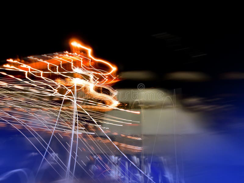 Hi Tech Abstract Project Researching Process Defocused Lights ...