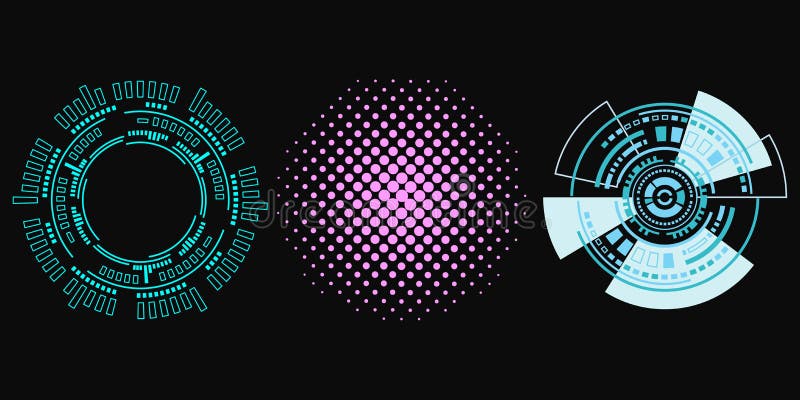 Hi-Tech Abstract Shapes stock vector. Illustration of text - 267083030