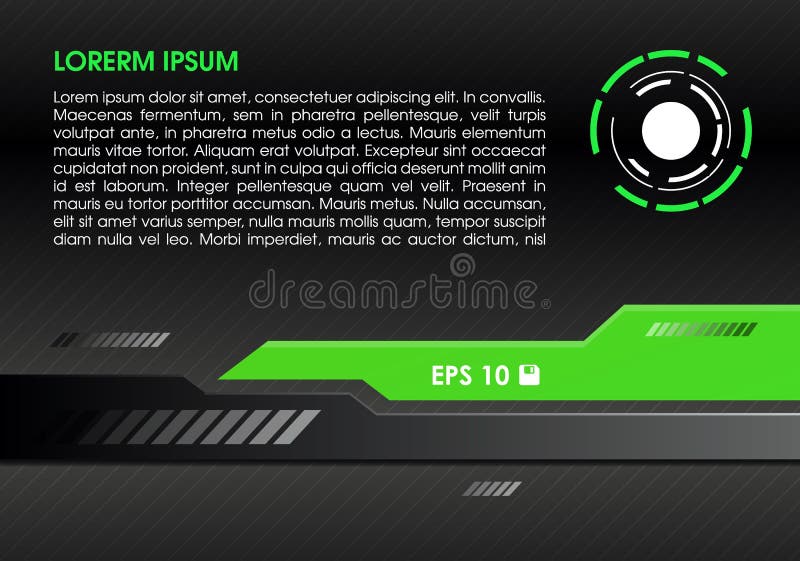 Green Hi Tech Abstract Background Stock Vector - Illustration of ...