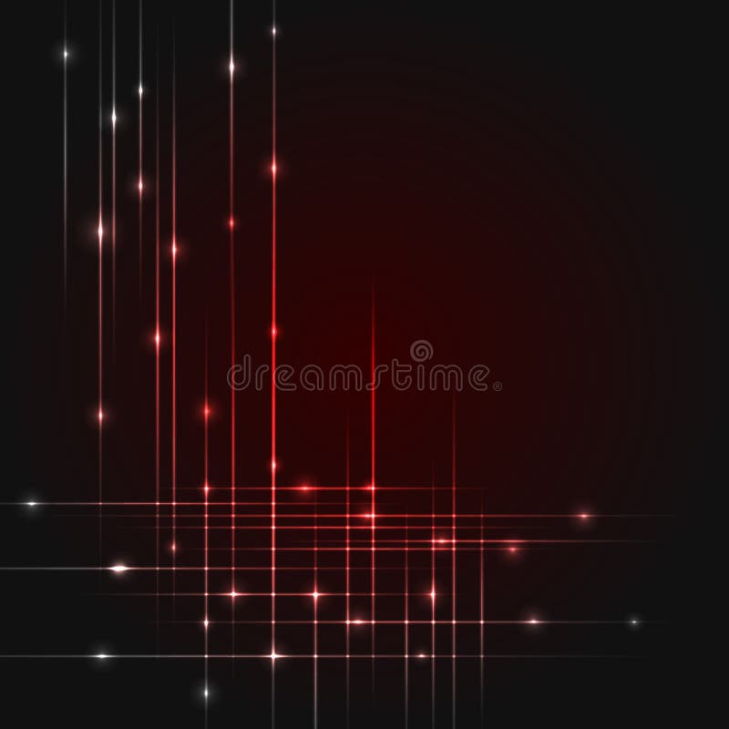 Hi-Tech Background with Glowing String. Luminous Intersecting Lines ...