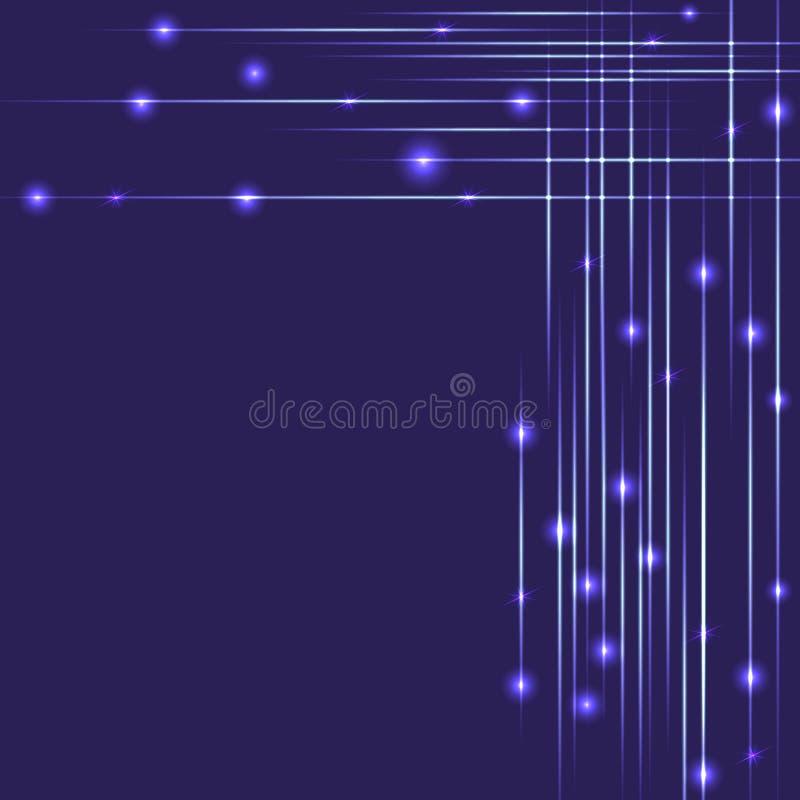 Hi-Tech Background with Glowing String. Luminous Intersecting Lines ...