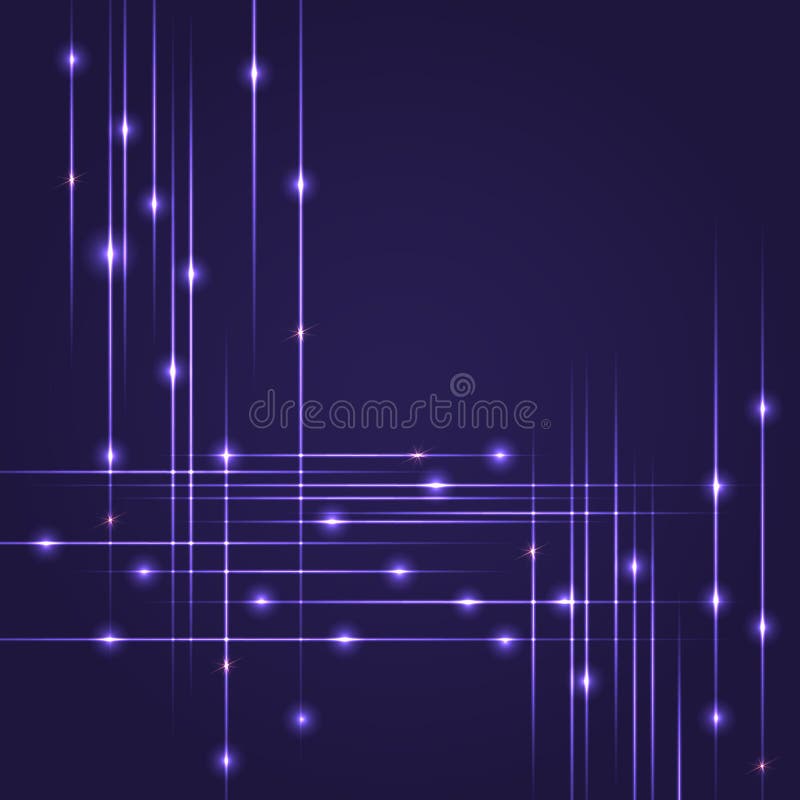 Hi-Tech Background with Glowing String. Luminous Intersecting Lines ...